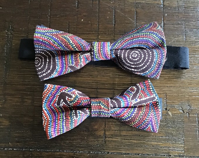 Bow Tie Australian Aboriginal Art Fabric for Adults and Children - Etsy ...