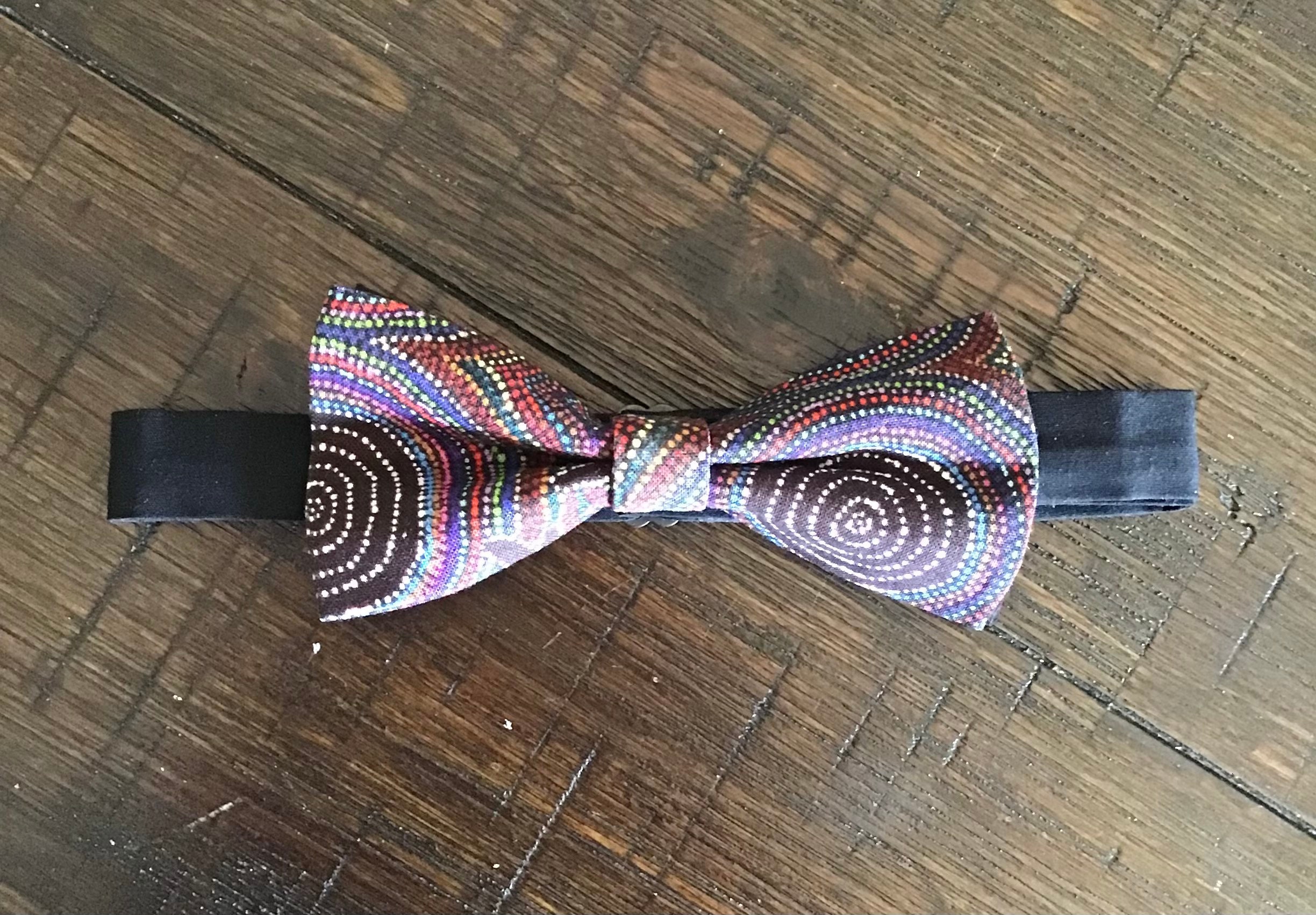Bow Tie Australian Aboriginal Art Fabric | Etsy Canada