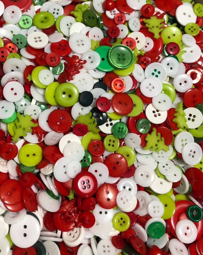 Christmas Theme Buttons Mixed Bulk 50pcs Assorted Sizes - Etsy