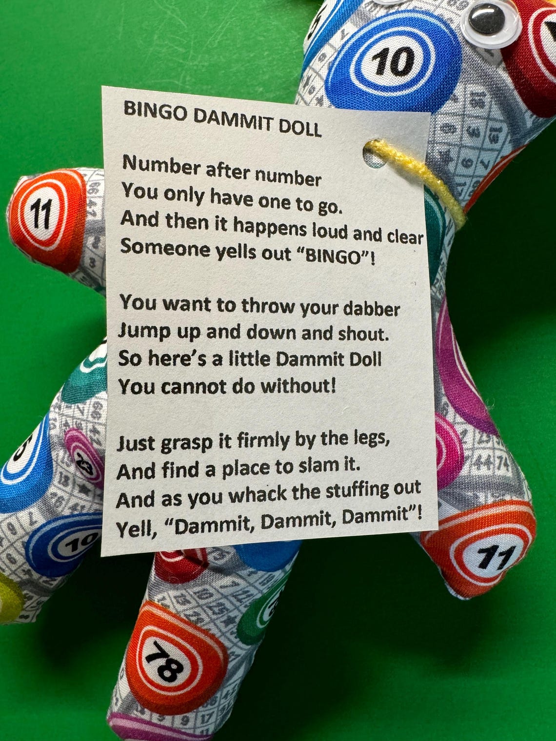 Dammit Bingo Dolls - Etsy