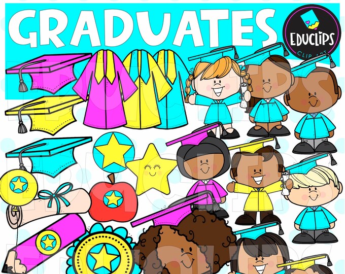 Hand drawn clipart images by EduClips on Etsy