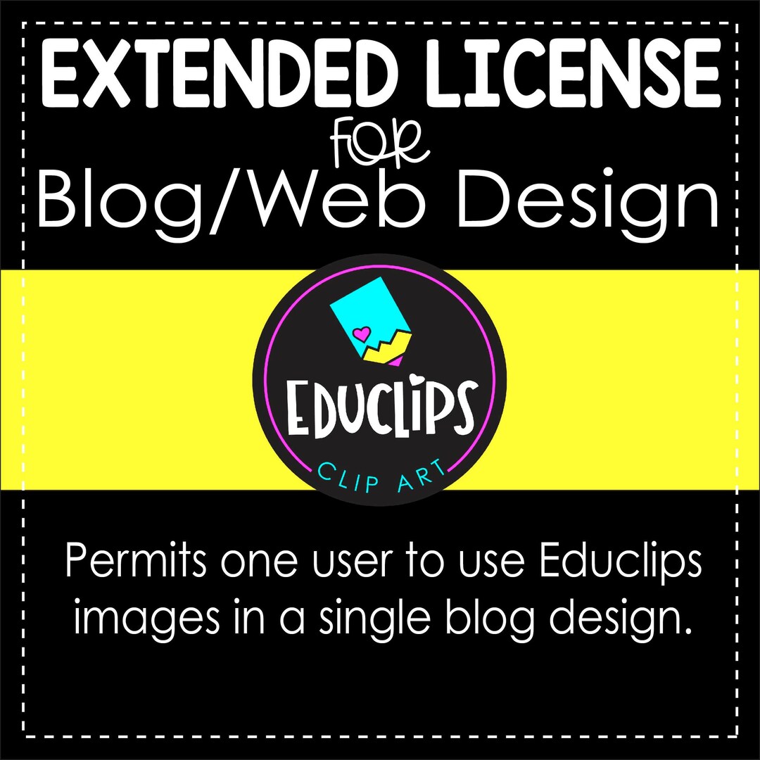 Blog, Website Design, LICENSE, Clipart License - Etsy