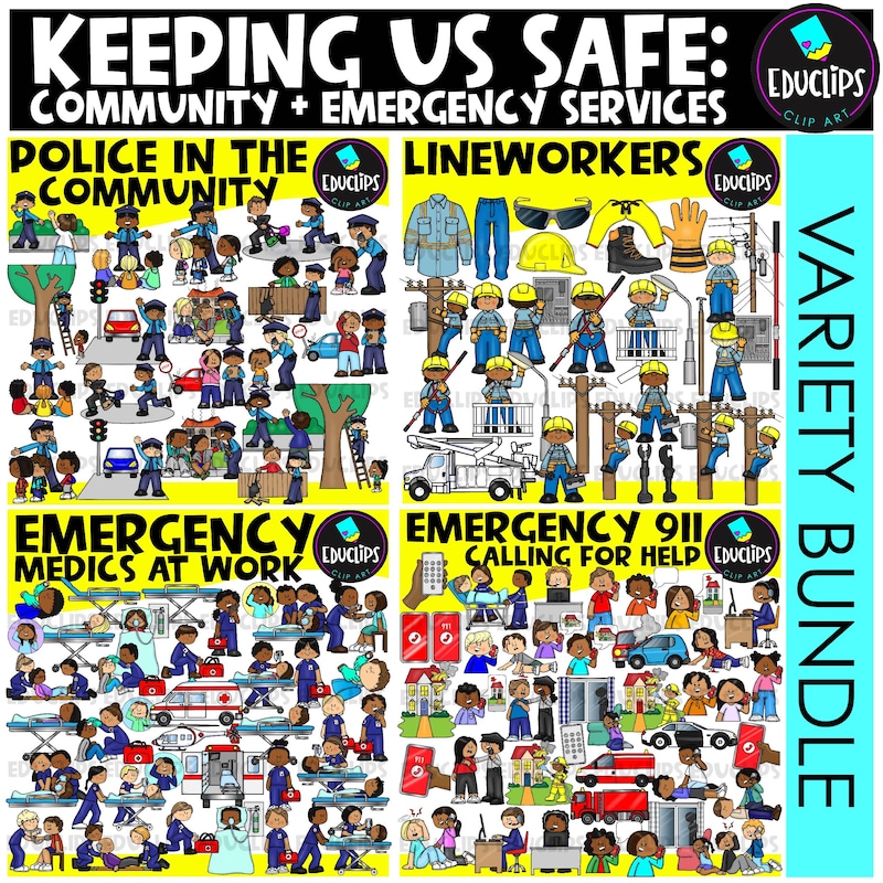 Community Helpers Clipart - Etsy