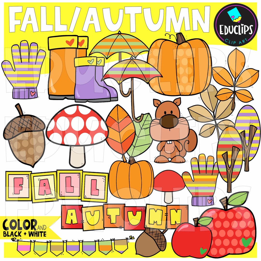 Fall/autumn Clip Art, September Images, Autumn, Fall, Seasonal Graphics ...