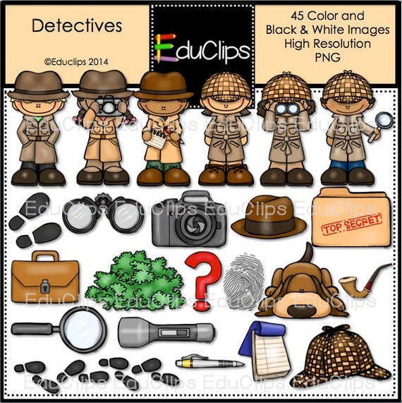 Detectives Clip Art Bundle