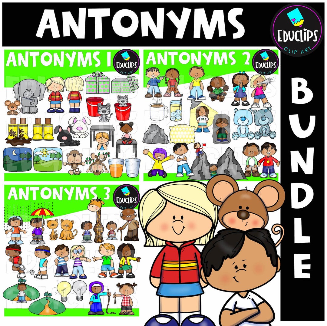 Antonyms Clip Art Bundle - Etsy
