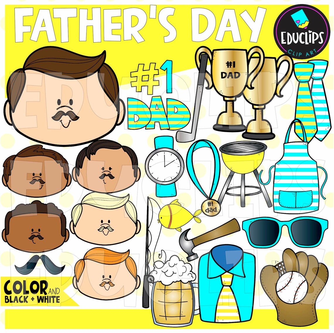 Father's Day Clip Art, Father Clip Art, Dad Clip Art, Daddy Clip Art ...
