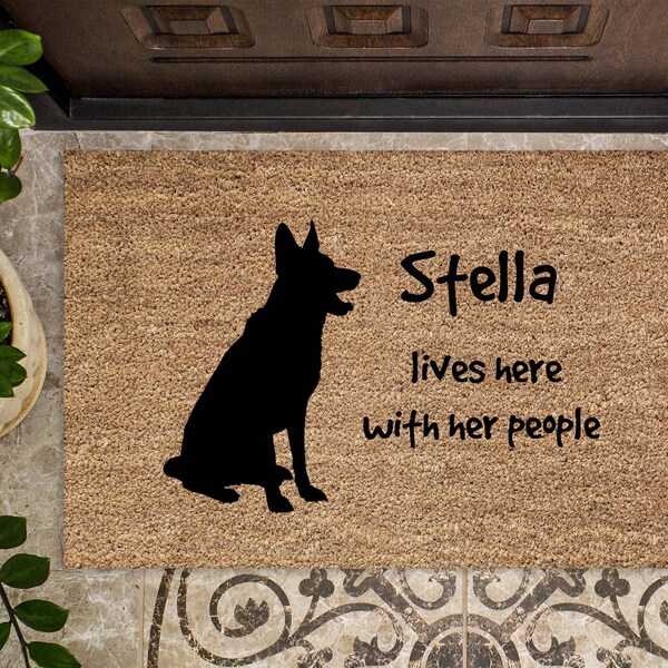 Door Mat German Shepherd - Etsy