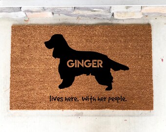 Cocker Spaniel Door Mat - Etsy