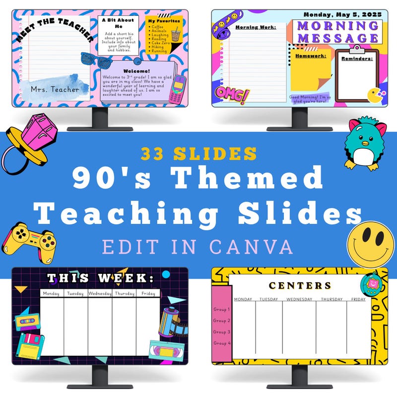90s Theme Classroom Decor - Etsy