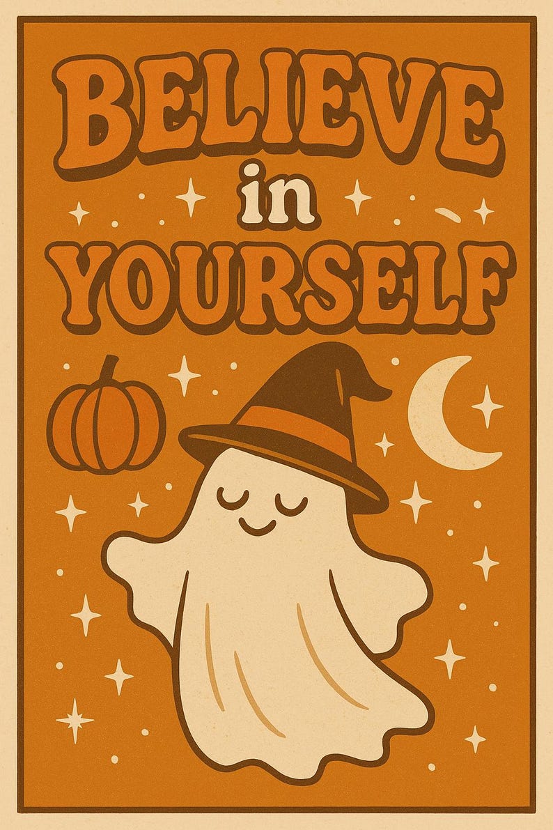 Boho Halloween Classroom Posters: Inspirational Teacher Printables ...