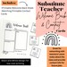 Printable Substitute Teacher Communication Sheet and Contact Cards - Etsy