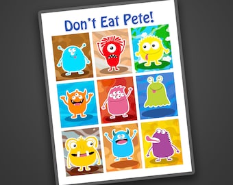 Printable Don't Eat Pete Summer Game Board for Kids - Etsy