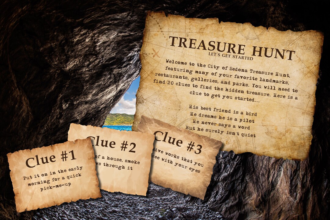 Activity - Treasure Hunt Template - Etsy
