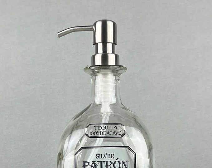 Patron Tequila Bottle Soap Dispenser - Etsy