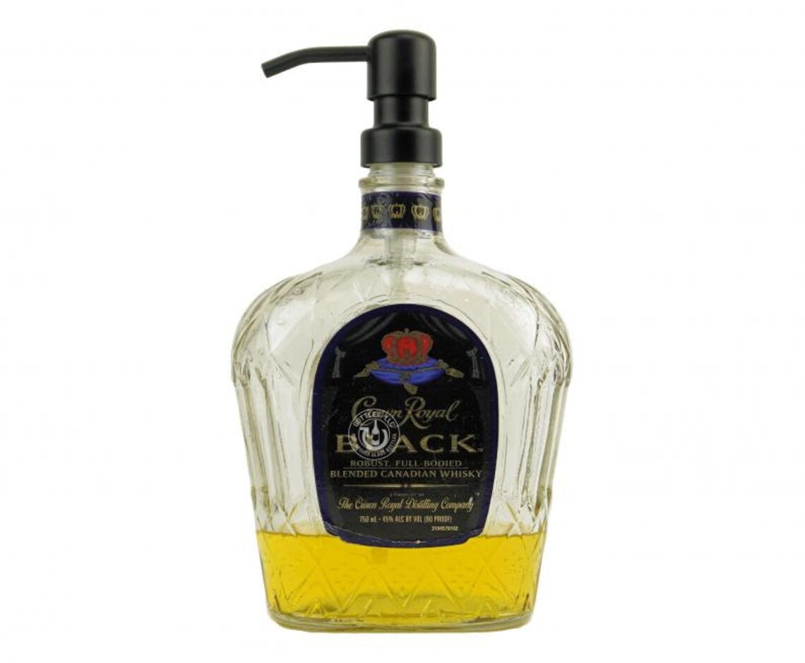 Crown Royal Whisky Bottle 24oz Soap Dispenser | Etsy