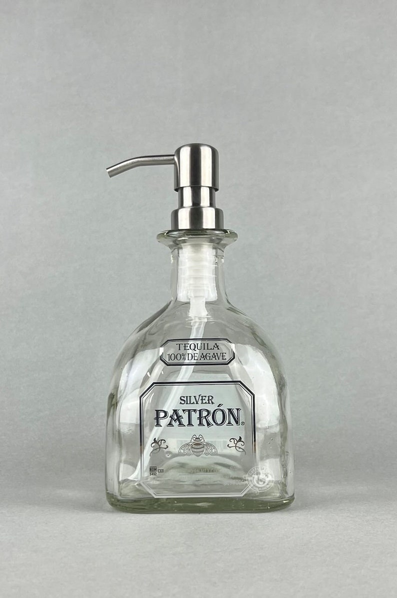 Patron Tequila Bottle Soap Dispenser - Etsy