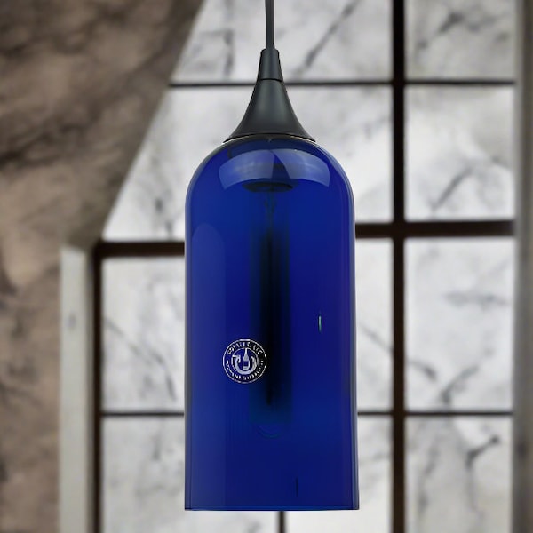 Dining Room Chandelier. Hand Blown Glass Pendant Lights. Custom Light ...