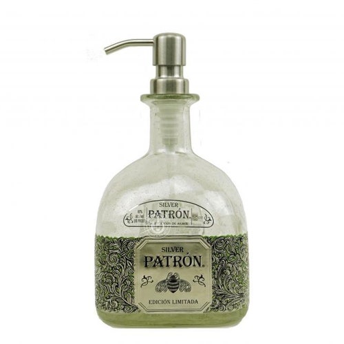 Patron Tequila Bottle Soap Dispenser - Etsy
