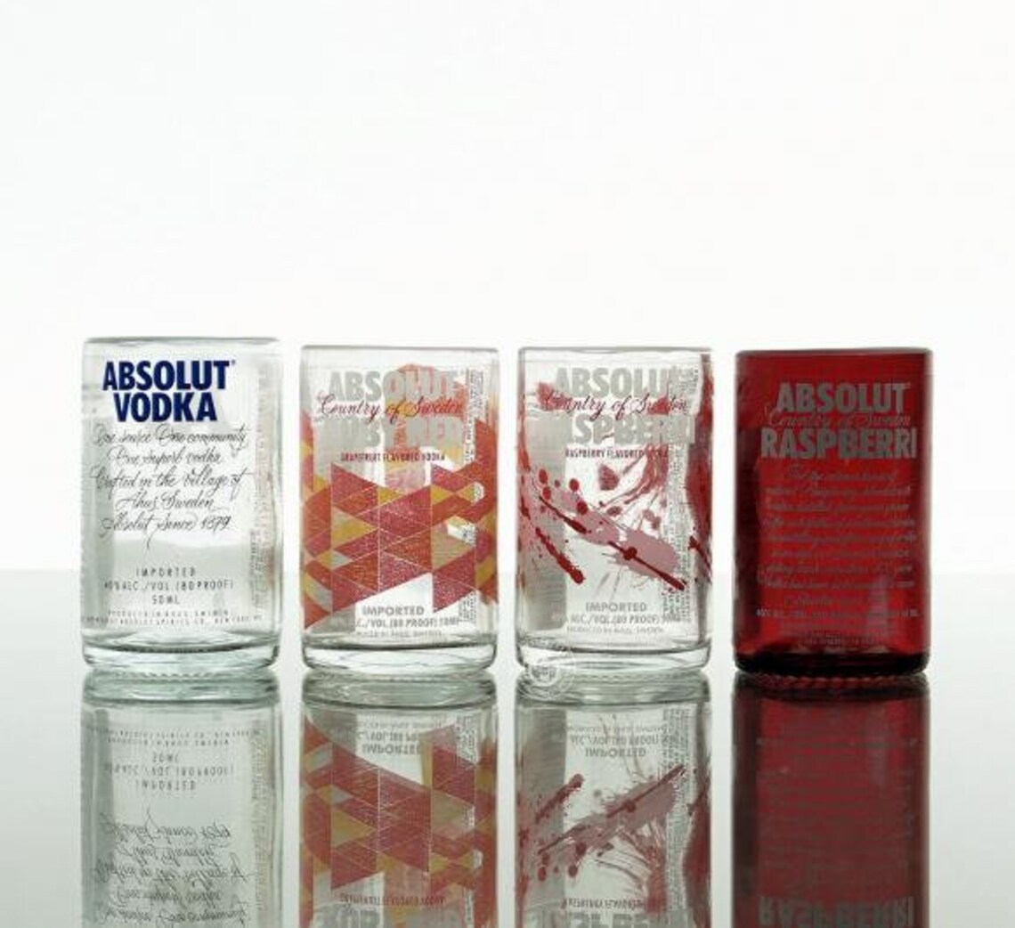 Absolut Vodka 50ml Bottle Shot Glass | Etsy