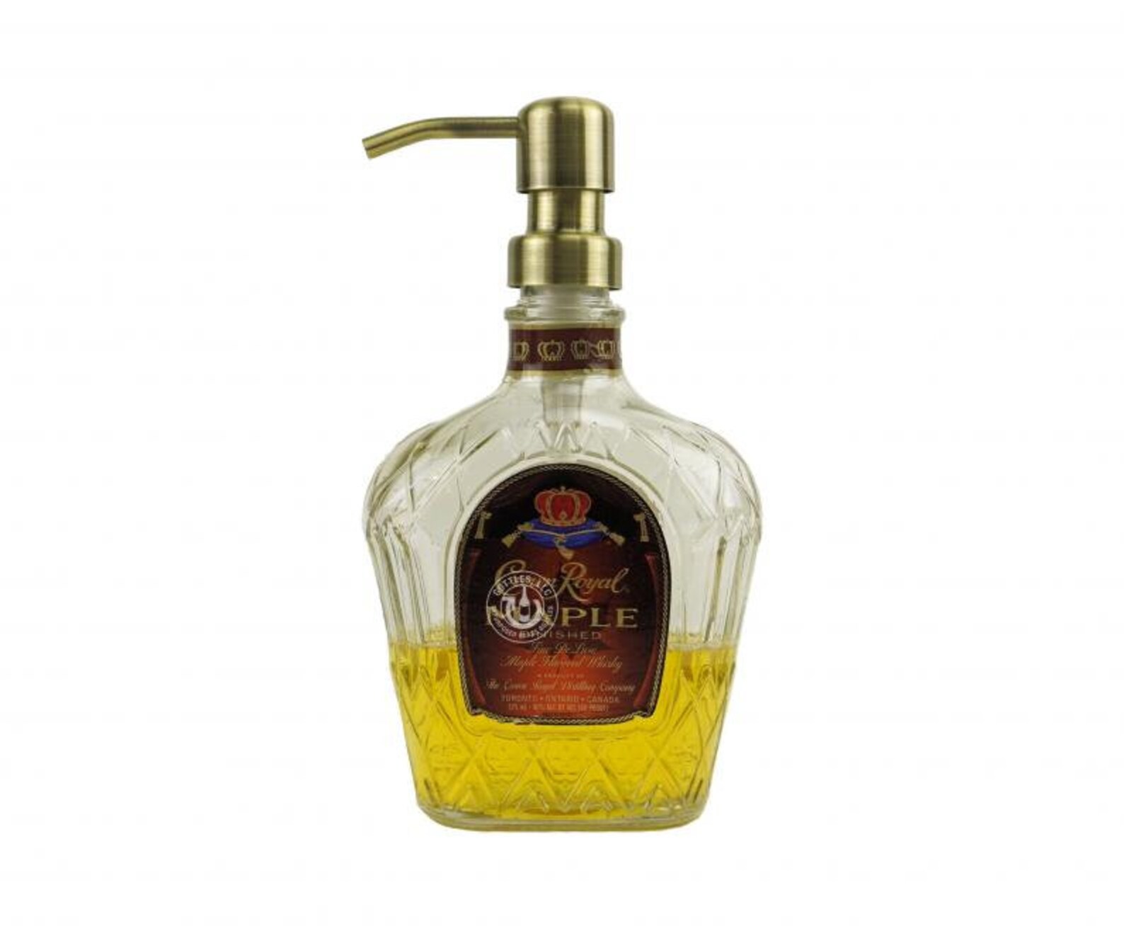 Crown Royal Whisky Bottle 12oz Soap Dispenser | Etsy