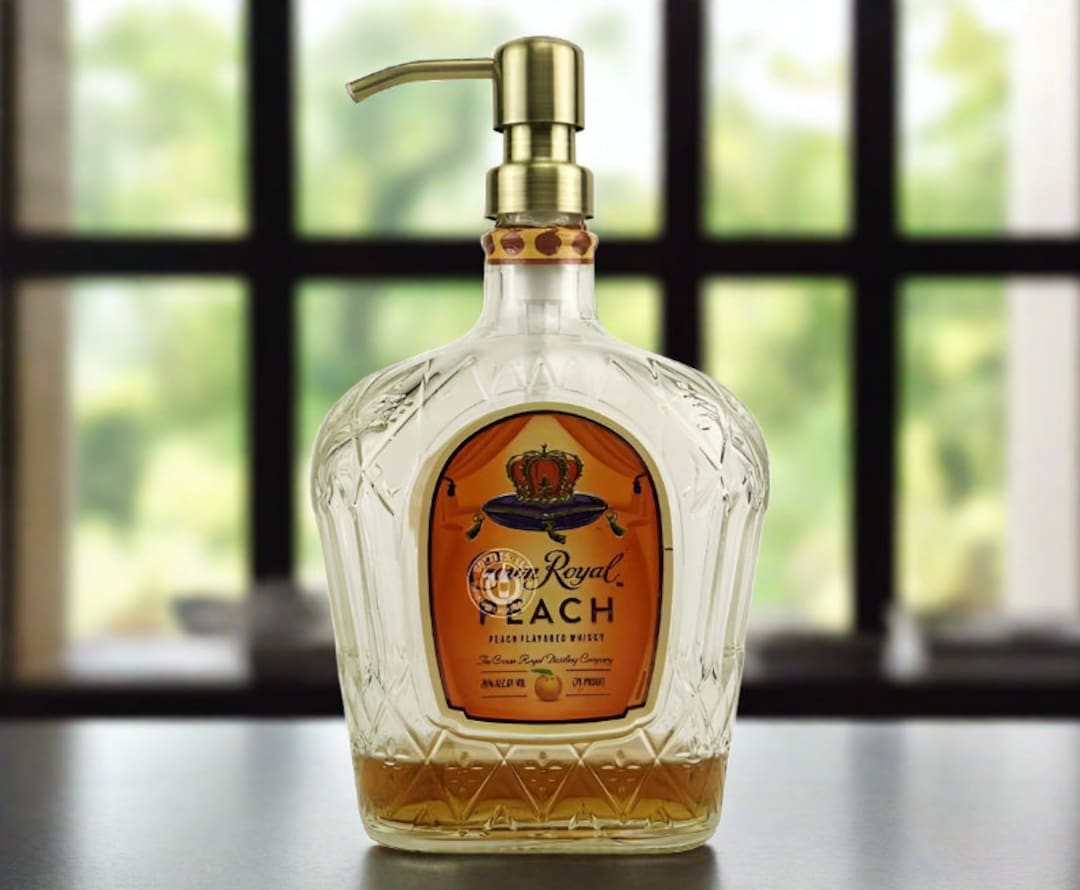 Crown Royal Whisky Bottle 24oz Soap Dispenser - Etsy
