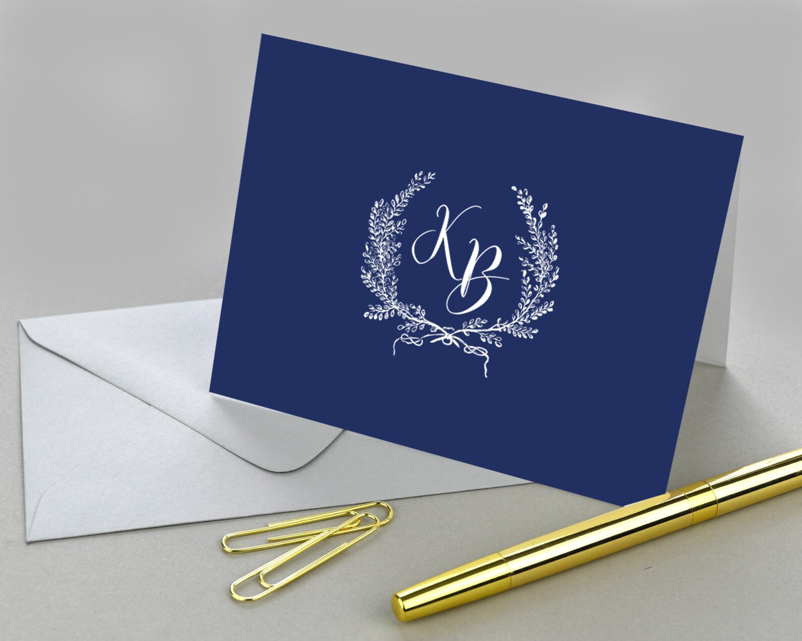 Monogram Stationary Monogrammed Note Card Personalized Note | Etsy