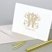 Monogram Stationary Monogrammed Thank You Cards Personalized Note Cards ...