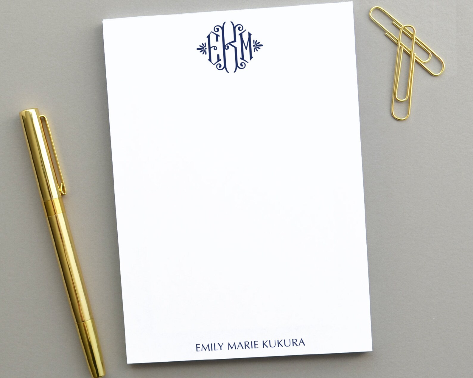 Personalized Notepad Monogrammed Notepad Customized Notepad - Etsy