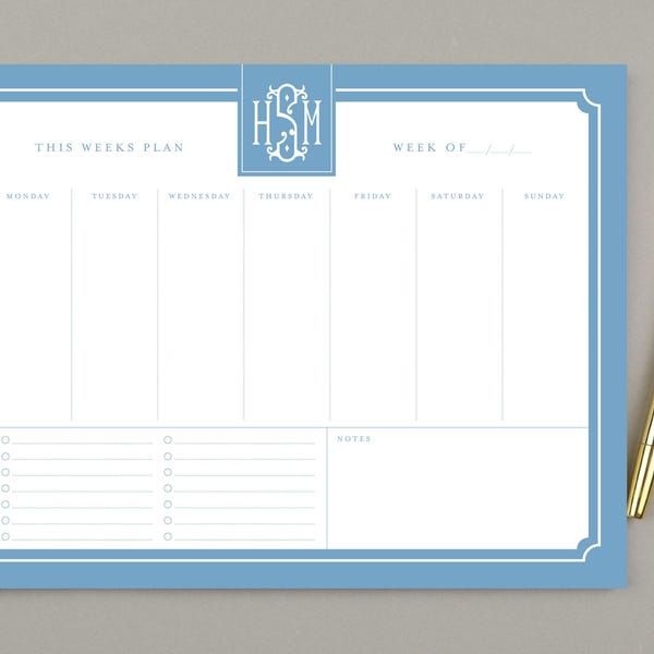 Weekly Planner Pad - Etsy