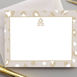 Personalized Stationary, Animal Print Stationery, Monogrammed ...