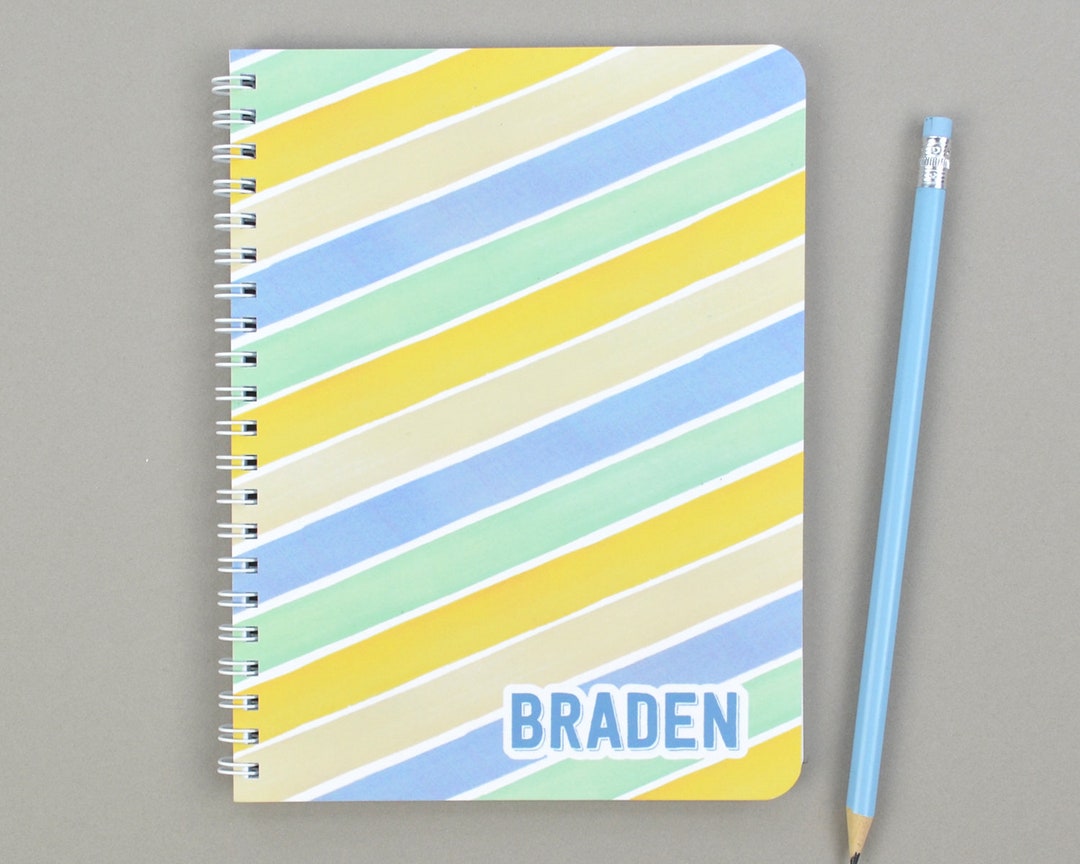 Personalized Boys Notebook, Notebooks Personalized Notebooks for School ...