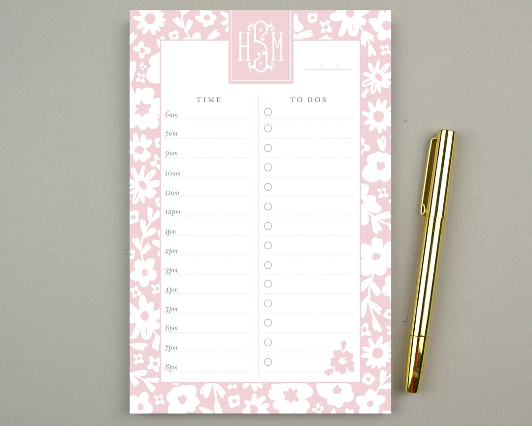 Personalized to Do List Notepad Weekly Planner Notepad, Weekly Task ...