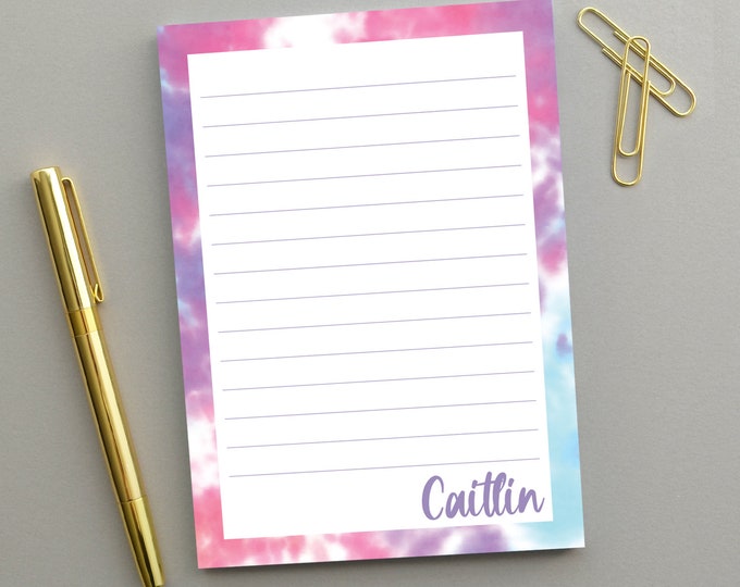Girls Personalized Notepad Girls Stationary Personalized - Etsy