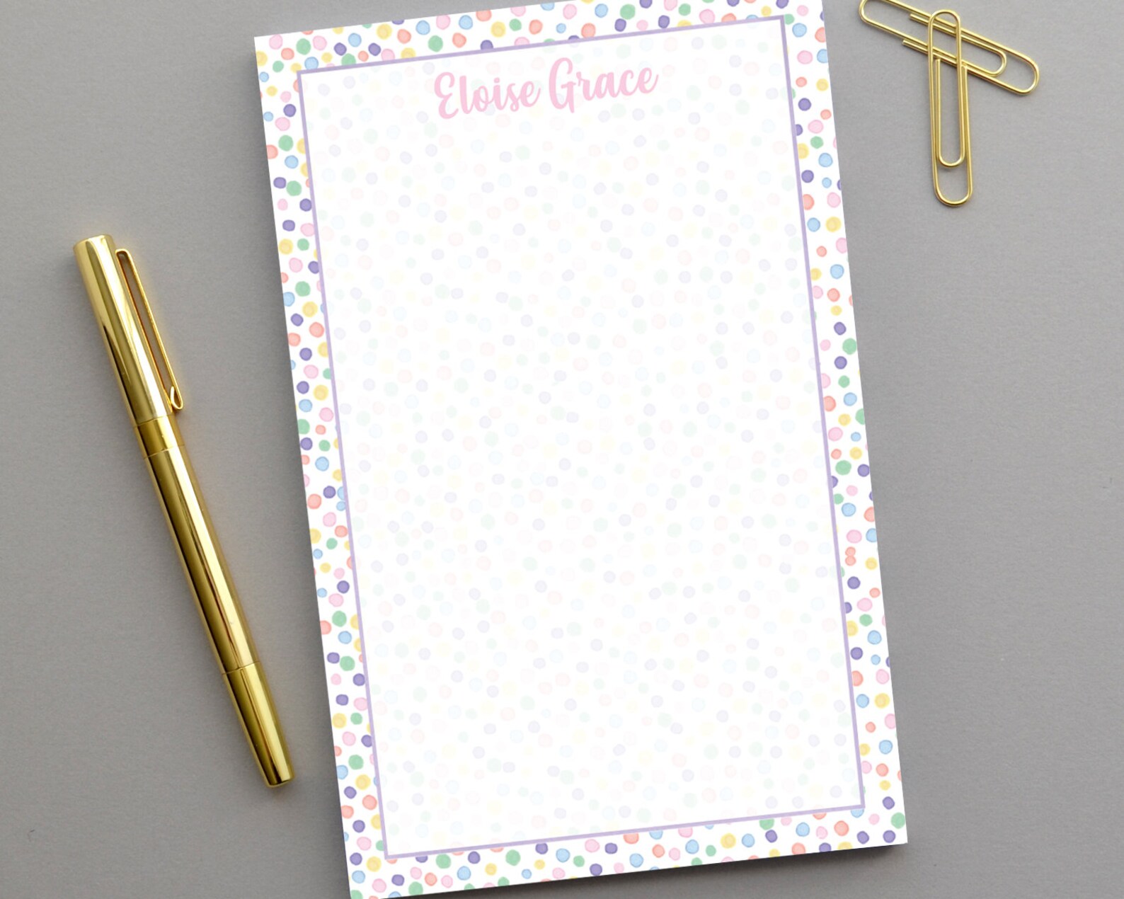 Girls Personalized Notepad Personalized Kids Notepad Girls - Etsy