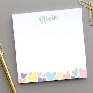 Girls Personalized Notepad, Girls Stationary Personalized Stationary ...