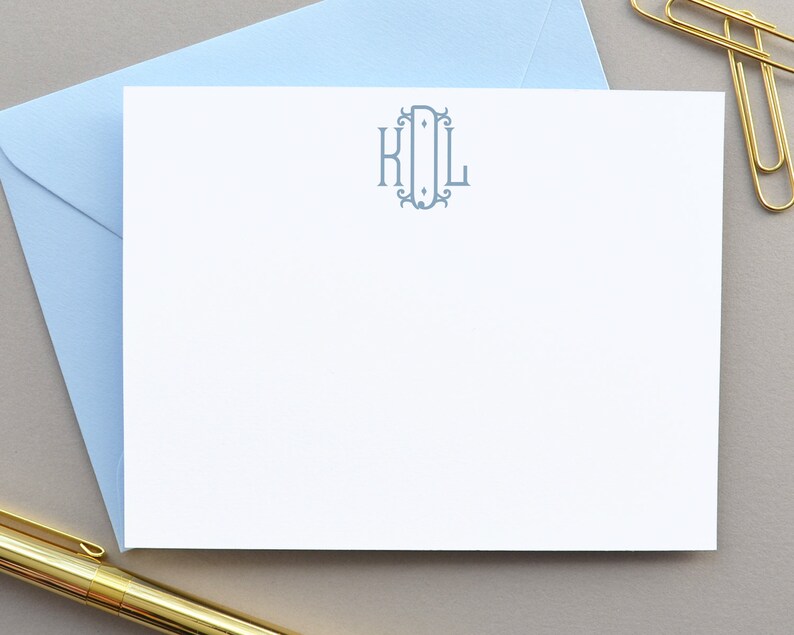 Personalized Stationary With Envelopes Monogrammed Stationery - Etsy