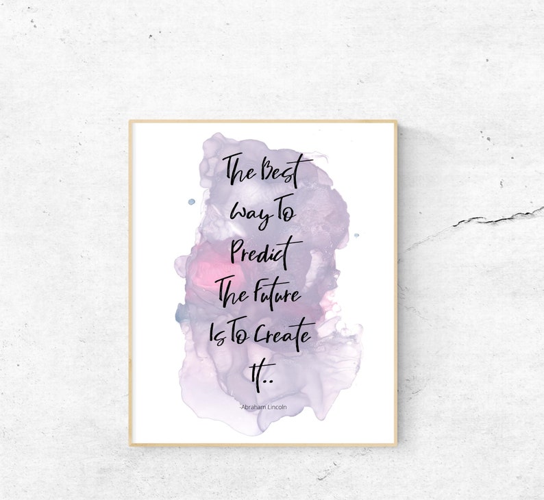 Abraham Lincoln Quote Art Print | Inspirational Wall Decor (digital ...