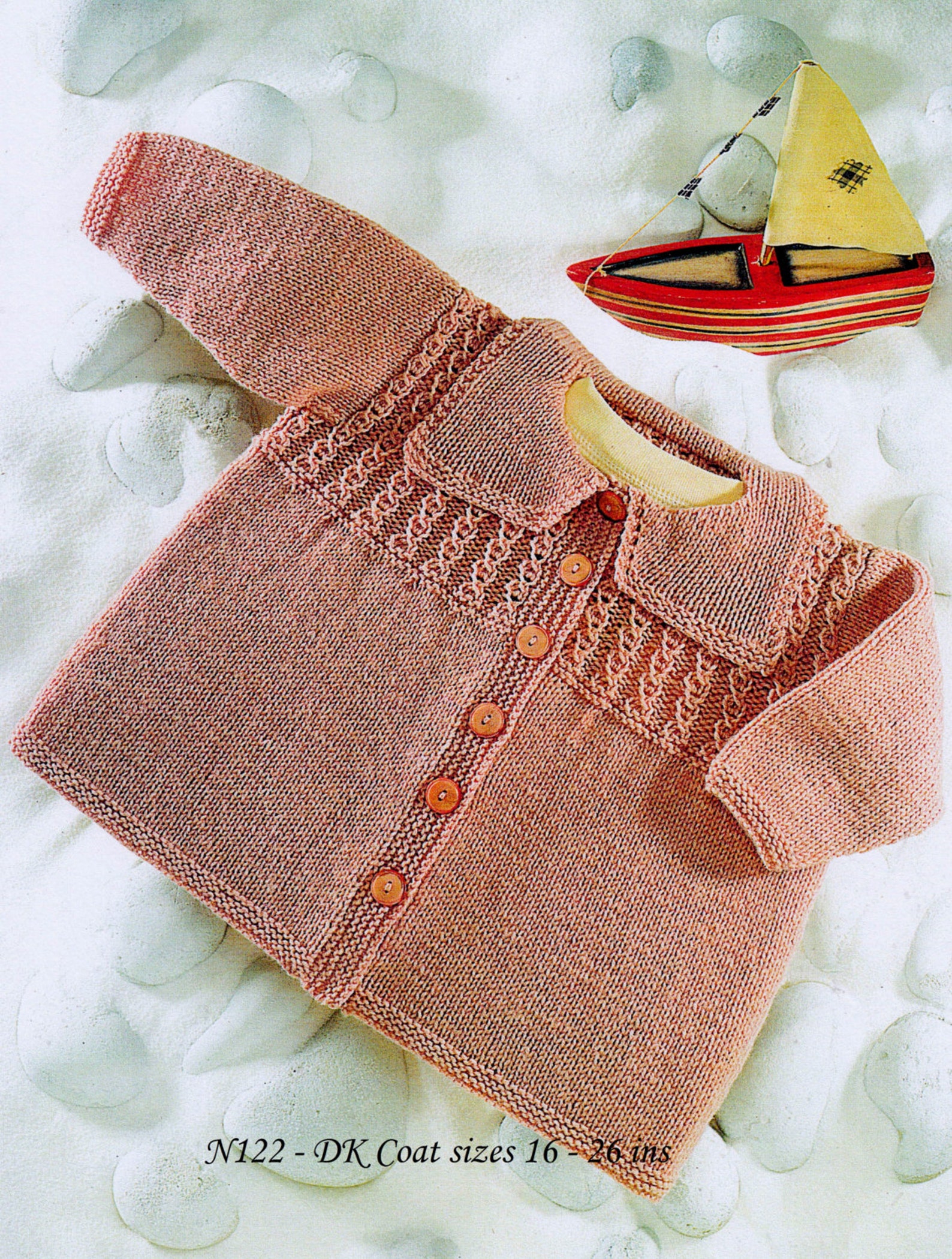 Baby Matinee Jacket / Coat Instructions for DK 8 Ply Yarn for - Etsy