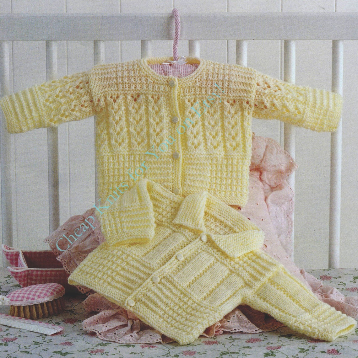 Premature Baby Cardigans / Sweaters 2 Styles in 4 Ply Yarn - Etsy