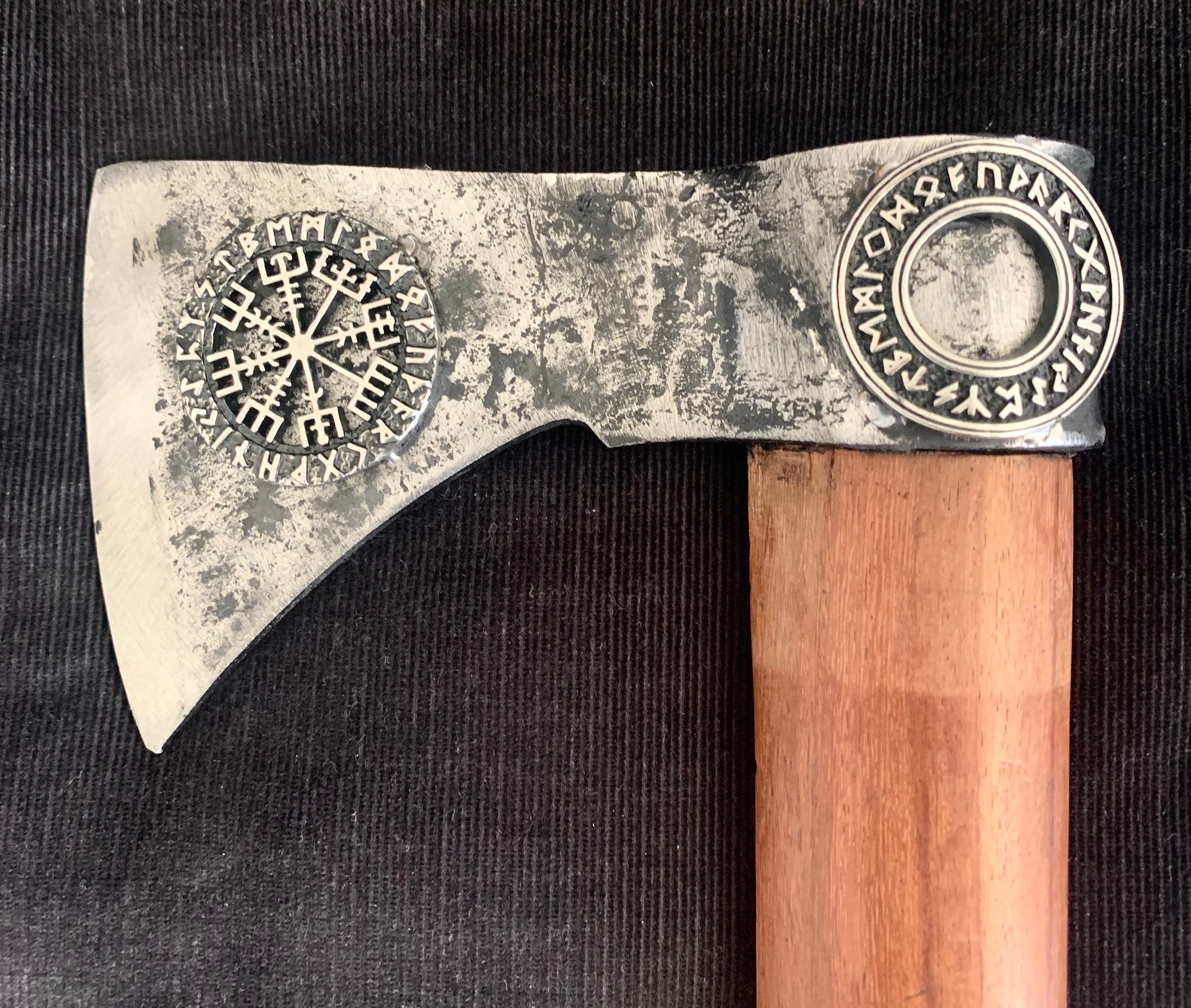 Axt Runen Wikinger Viking Deko Wikinger Kampfaxt Vegvisir | Etsy
