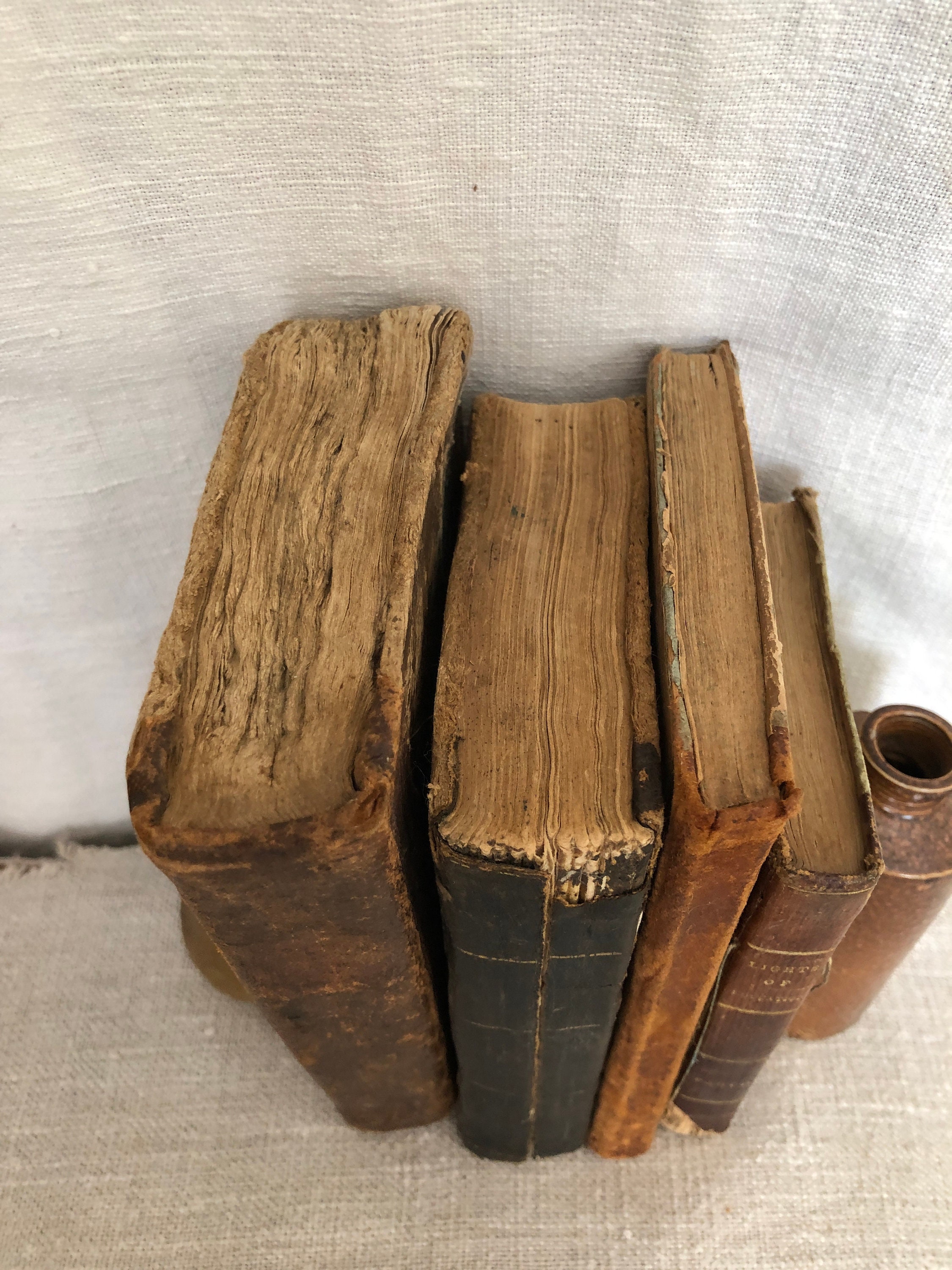 Stack of 19th C School Books, History, Geography, Reading, Lights of ...
