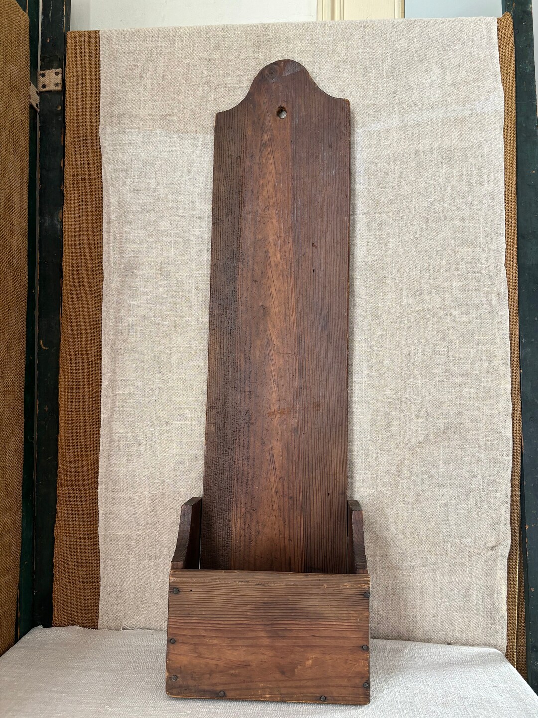 19th Century Tall, Hanging Scouring Box, New England, Primitive Kitchen ...