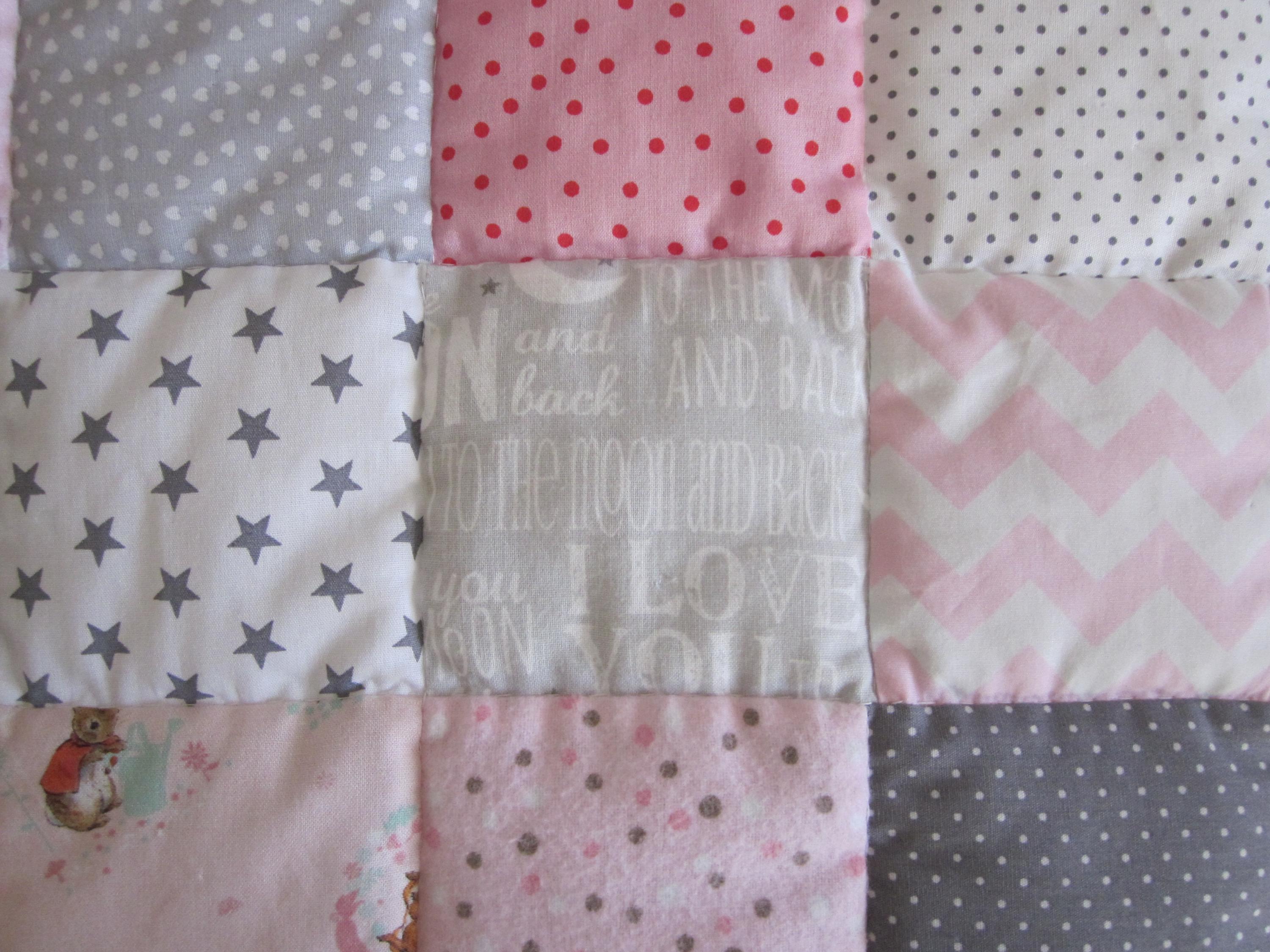 Handmade Patchwork Cot Quilt With Beatrix Potter Fabric - Etsy