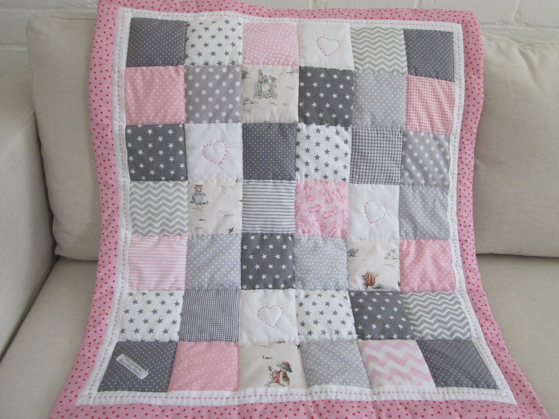 Handmade Patchwork Baby Quilt With Beatrix Potter Fabric - Etsy