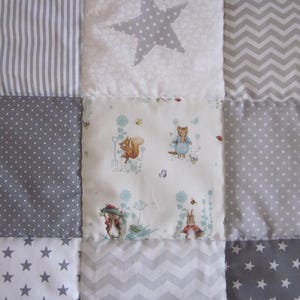 Handmade Patchwork Baby Cot Quilt With Beatrix Potter Fabric - Etsy
