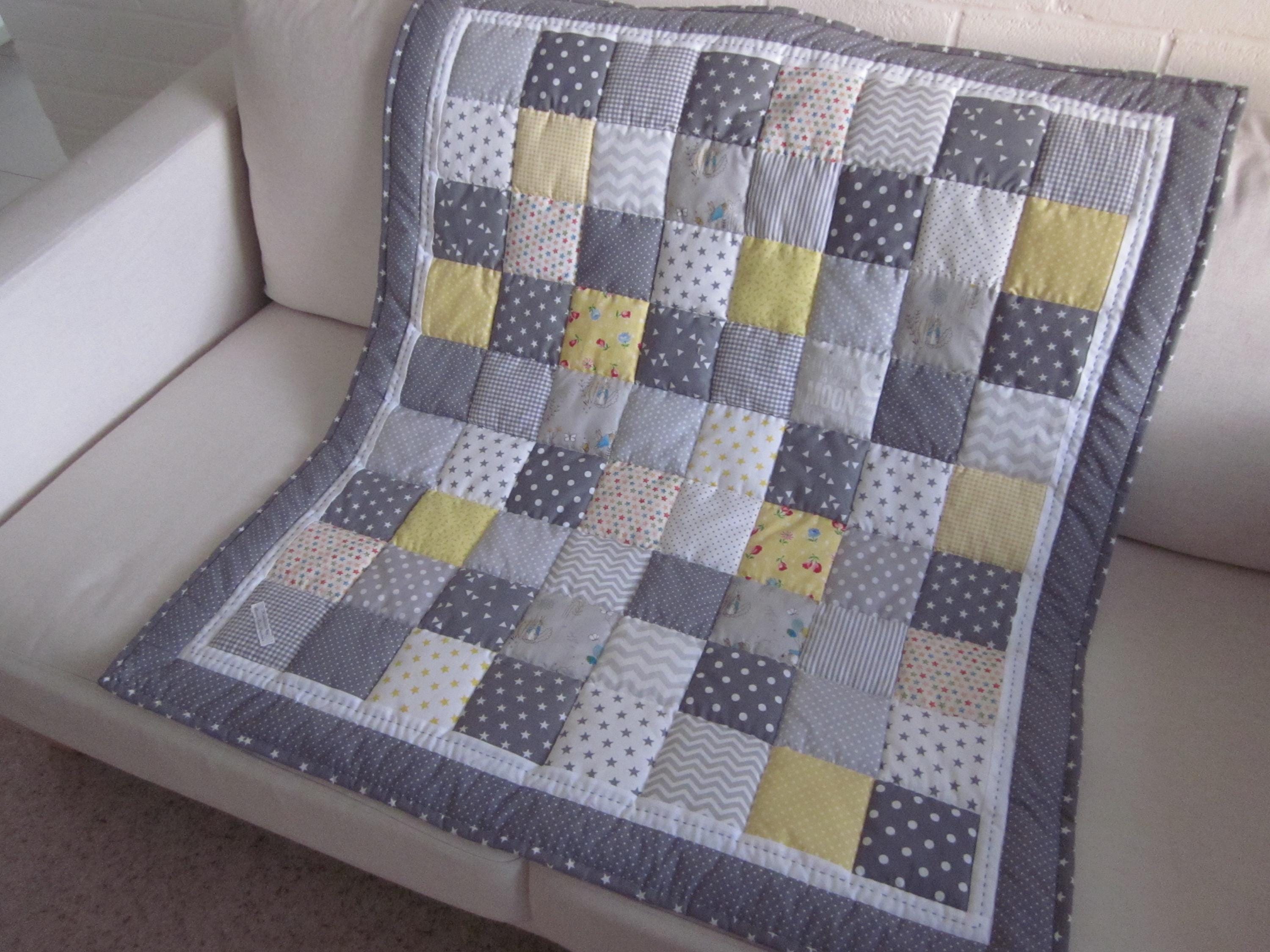 Handmade Patchwork Cot Quilt With Beatrix Potter Fabric - Etsy