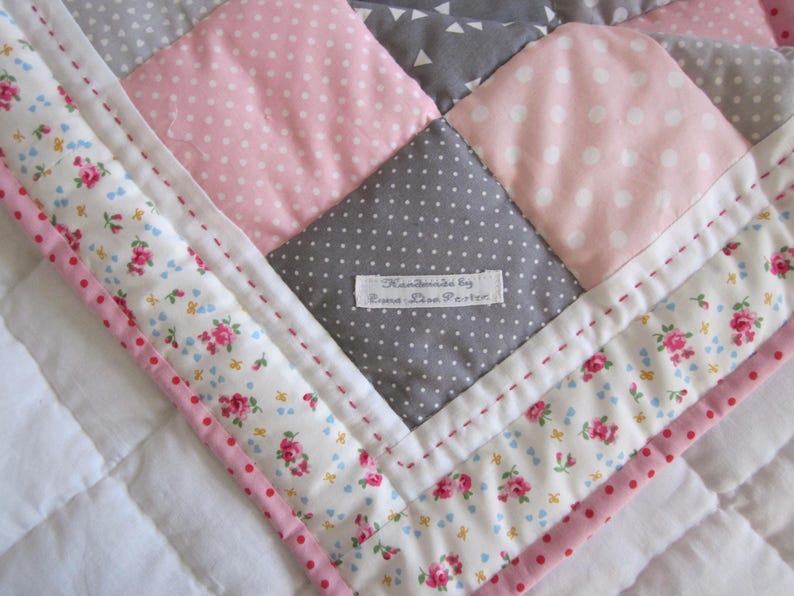 Handmade Patchwork Cot Quilt With Beatrix Potter Fabric - Etsy