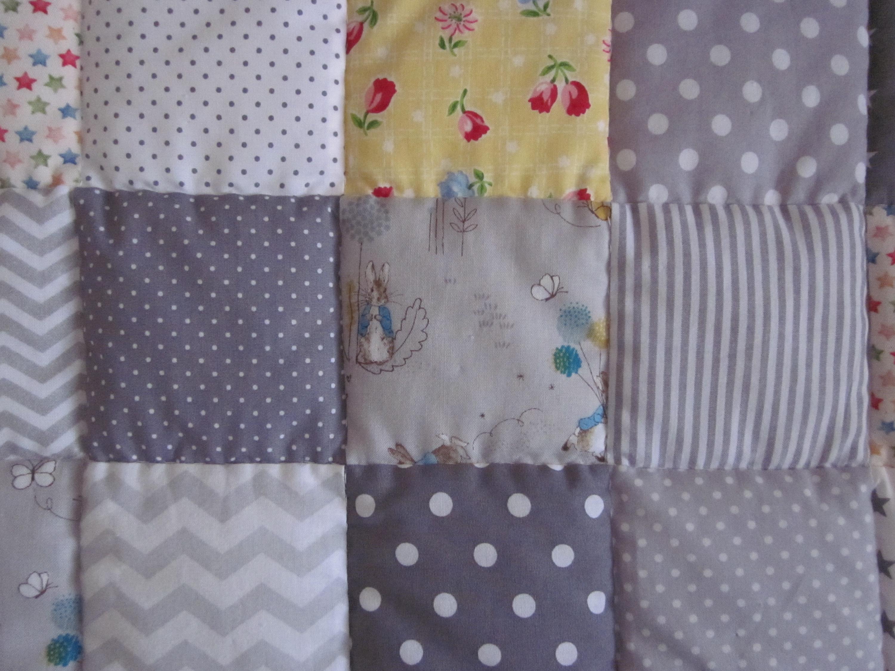 Handmade Patchwork Cot Quilt With Beatrix Potter Fabric - Etsy