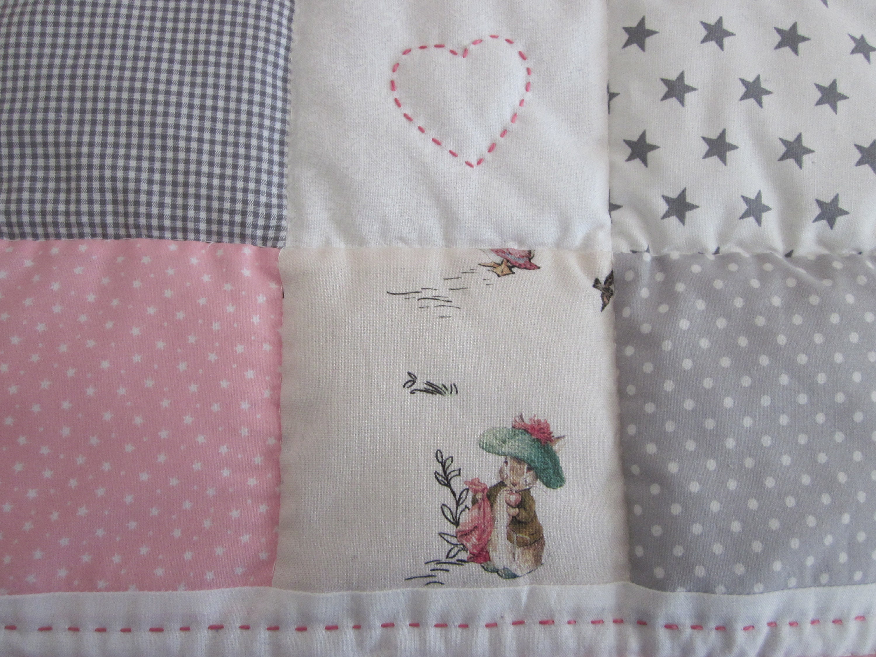 Handmade Patchwork Baby Quilt With Beatrix Potter Fabric - Etsy